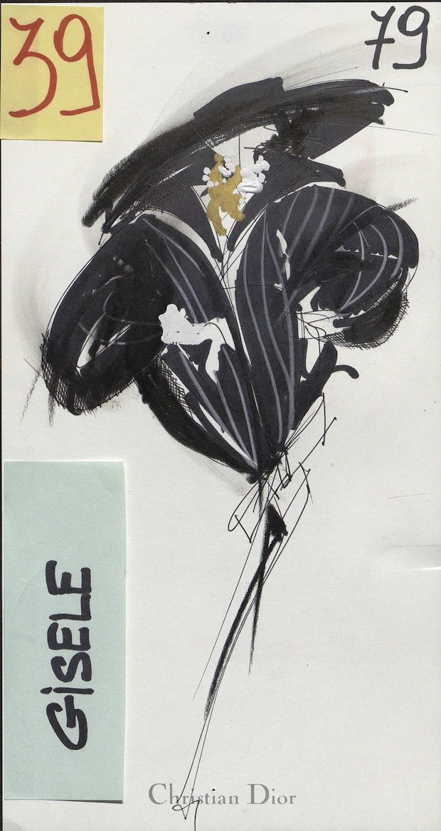 Sketches by Gianfranco Ferré | La Galerie Dior