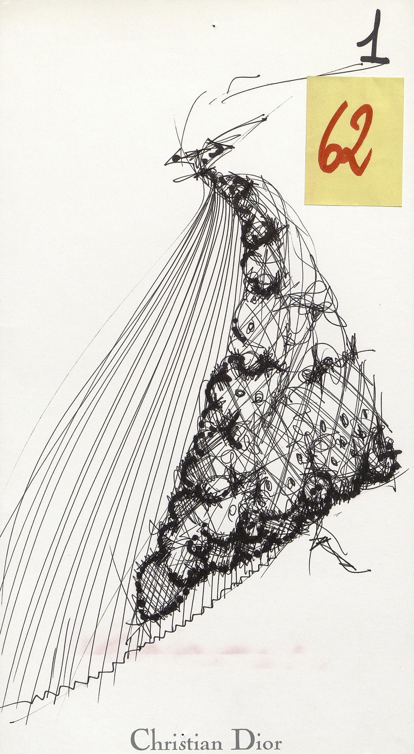 Sketches by Gianfranco Ferré | La Galerie Dior