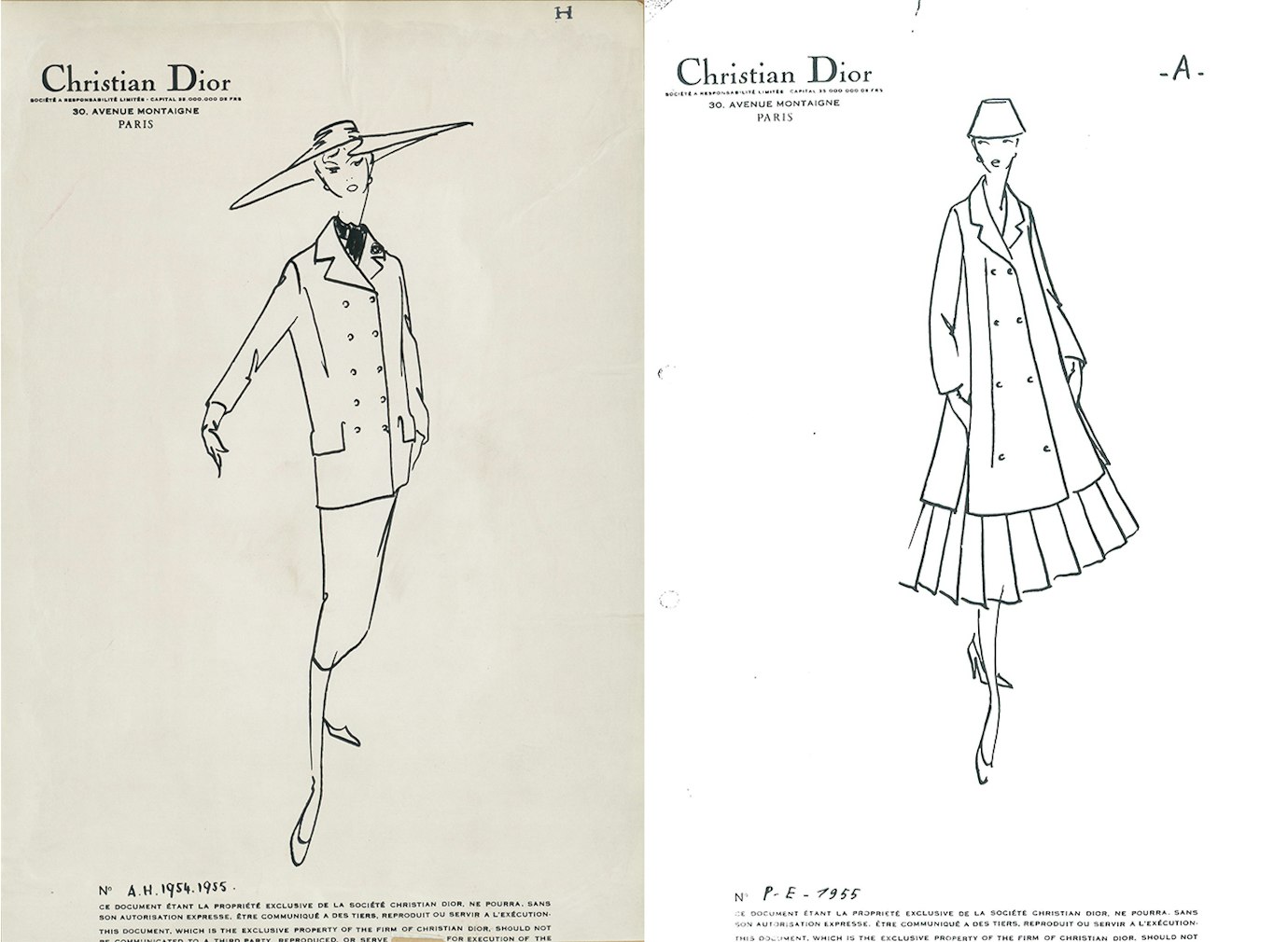 A, Haute Couture Spring-Summer 1955, A line | La Galerie Dior