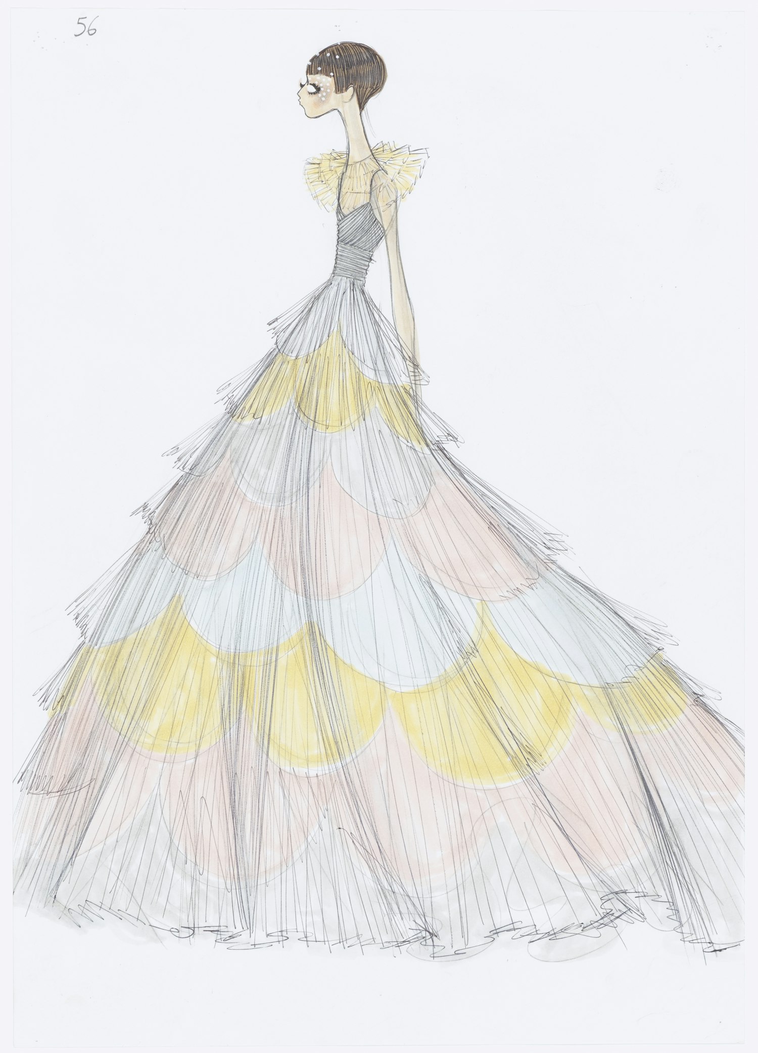 Junon, Haute Couture Fall-Winter 1949, Milieu du siècle line | La Galerie Dior