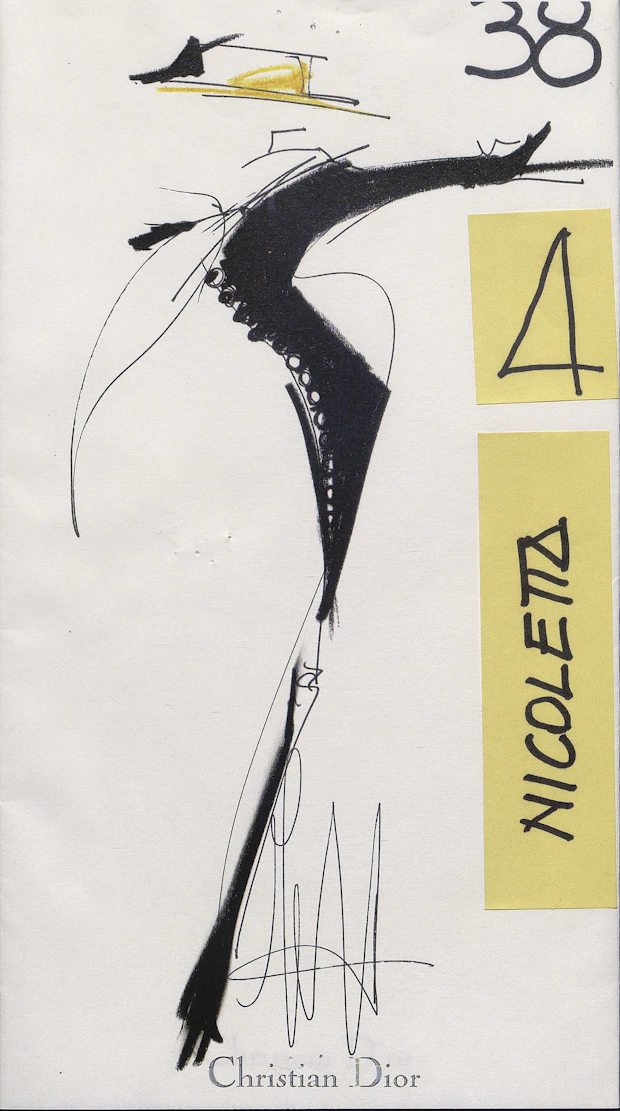 Sketches by Gianfranco Ferré | La Galerie Dior