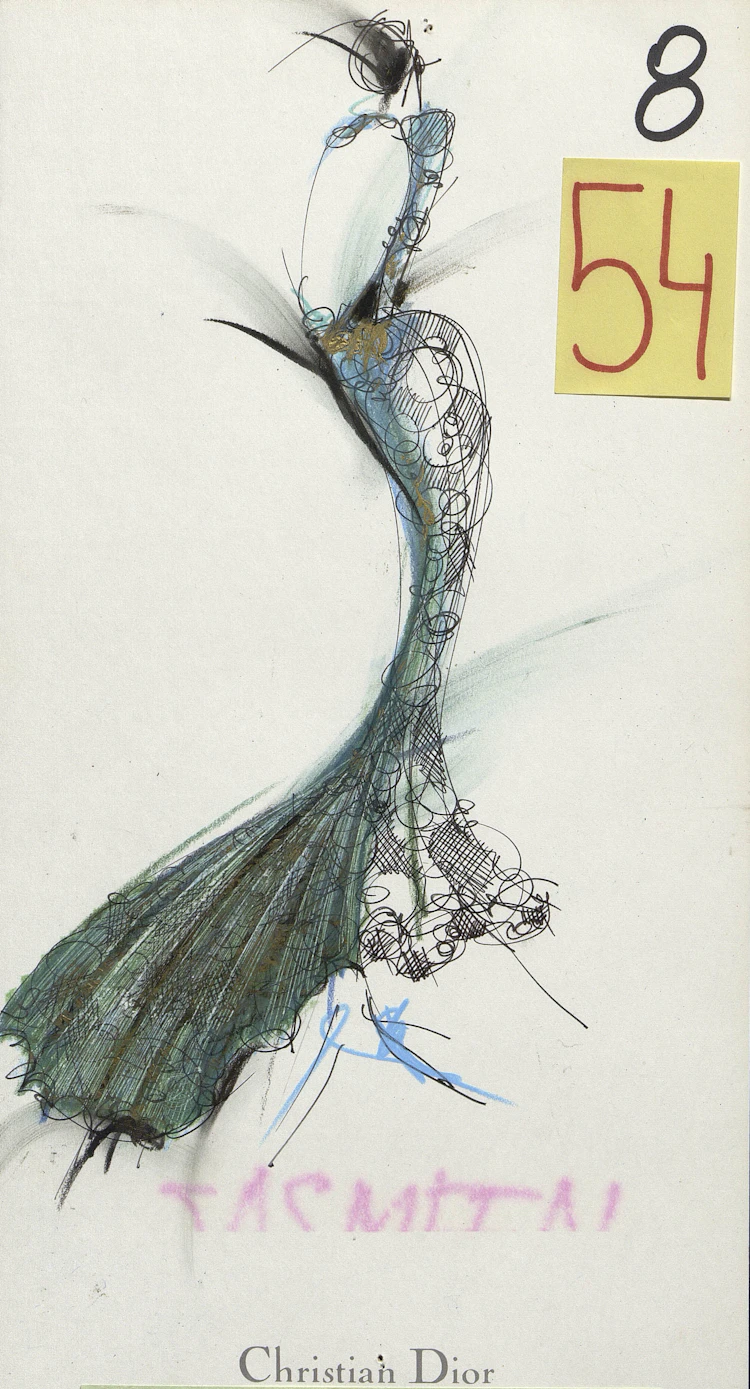 Sketches by Gianfranco Ferré | La Galerie Dior